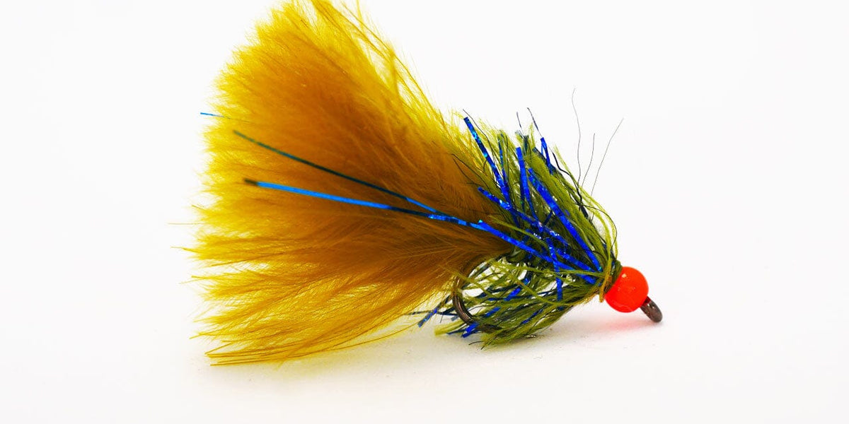 Straggle Lure Hot Head Blue Flash Damsel | Upavon Fly Fishing