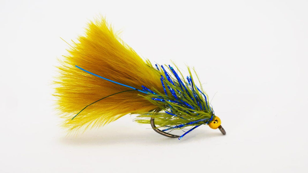 Straggle Lure Gold Headed Blue Flash Damsel | Upavon Fly Fishing